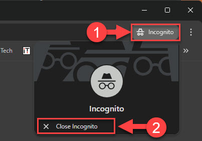 How To Exit Incognito Mode In Any Browser (Chrome, Edge, Firefox, Vivaldi, Opera)