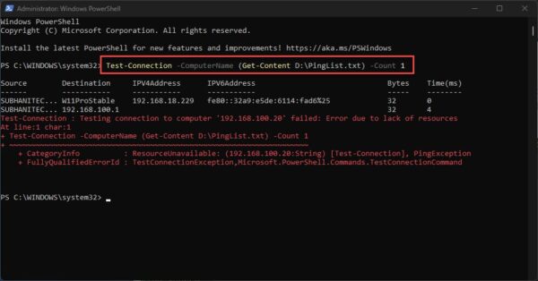 How To Ping Multiple Hosts Or IP Addresses At Once