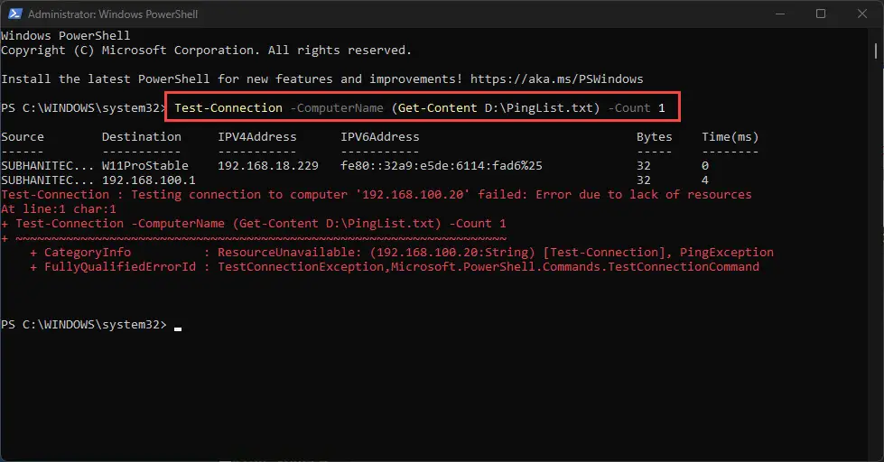 How To Ping Multiple Hosts Or IP Addresses At Once